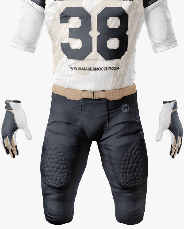 American Football Mockup - Front View | Maker Mockup